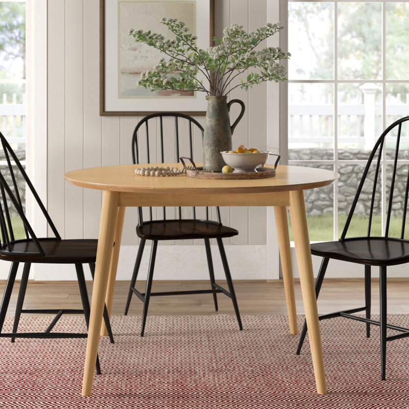 Aubrianah Round Solid Wood Dining Table